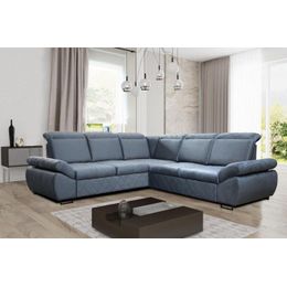 JVmoebel Ecksofa, Moderne Design Sofas Couchs Möbel Textil LForm Neu Wohnzimmer Ecksofa Schlafsofa