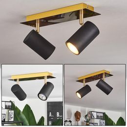 hofstein Zuoz Deckenleuchte Gold, 2-flammig