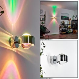 hofstein Sapri Wandleuchte Chrom, 1-flammig