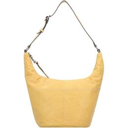 FREDsBRUDER Gena Schultertasche Leder 40 cm sunny yellow