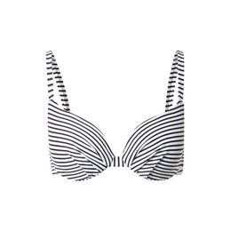 Naturana Bikini Top female Black, White size 40