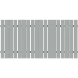 TraumGarten Gartenzaun SQUADRA Alu Silber Metallzaun, 180x90 cm