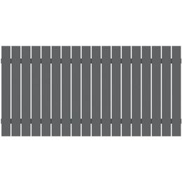 TraumGarten Gartenzaun SQUADRA Alu Anthrazit Metallzaun, 180x90 cm