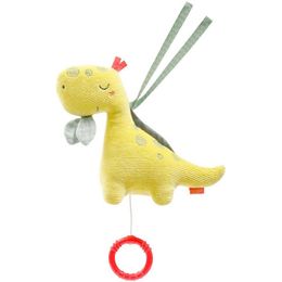 babyFEHN Fehn Spieluhr Happy Dino, Mini-Spieluhr, gelb