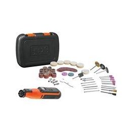 Black & Decker Multifunktions-Werkzeug BCRT8IK-XJ, 7,2Volt orange/schwarz, 52-teiliges Zubeh&ouml;r, im Koffer