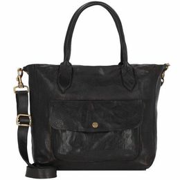 Campomaggi Schultertasche Leder 29 cm nero