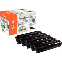 Peach HP 045 H 5 Toner XL (2*bk, c/m/y) ersetzt Canon CRG-045H, 1246C002*2, 1245C002, 1244C002, 1243C002 f&uuml;r z.B. Canon ISensys LBP -610 (wiederaufbereitet)