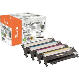 Peach S406 4 Toner (bk, c/m/y) ersetzt Samsung CLT-P406C/ELS, SU375A f&uuml;r z.B. Samsung SLC 460 W, Samsung CLP -360, Samsung CLP -360 N (wiederaufbereitet)