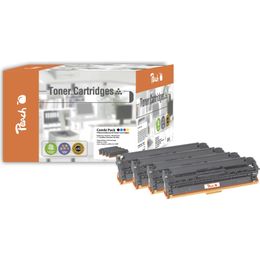 Peach HP 304 A 4 Toner (bk, c/m/y) ersetzt HP No. 304A, CC530A, CC531A, CC532A, CC533A f&uuml;r z.B. HP Color LaserJet CM 2300 (wiederaufbereitet)