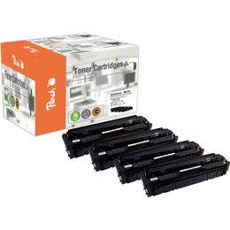 Peach HP 410 X 4 Toner XL (bk, c/m/y) ersetzt HP No. 410X, CF410X, CF411X, CF412X, CF413X f&uuml;r z.B. HP Color LaserJet Pro MFP M 477 fdw (wiederaufbereitet)