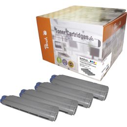 Peach O4405 4 Toner (bk, c/m/y) ersetzt OKI 44059209-12 f&uuml;r z.B. OKI CX 2633, OKI MC 860 CDTN, OKI MC 860 CDXN, OKI MC 860 DN (wiederaufbereitet)