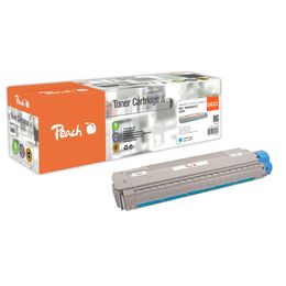 Peach O4484 Toner cy ersetzt OKI 44844615 f&uuml;r z.B. OKI C 822 CDTN, OKI C 822 DN, OKI C 822 N, OKI C 822 (wiederaufbereitet)