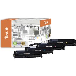 Peach HP 305 A 4 Toner (bk, c/m/y) ersetzt HP No. 305A, CE410A, CE411A, CE412A, CE413A f&uuml;r z.B. HP LaserJet Pro 300 color M 351 A (wiederaufbereitet)