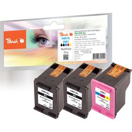 Peach HP 901 XL 3 Druckk&ouml;pfe XL (2*bk, col) ersetzt HP No. 901XL, CC654AE*2, CC656AE f&uuml;r z.B. HP OfficeJet 4500, HP OfficeJet 4500 Wireless (wiederaufbereitet)