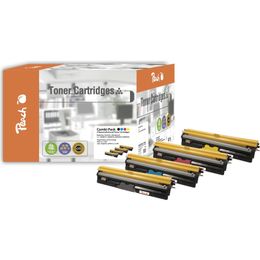 Peach O4425 4 Toner (bk, c/m/y) ersetzt OKI 44250721-0724 f&uuml;r z.B. OKI C 110, OKI C 130 N, OKI MC 160 N (wiederaufbereitet)