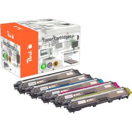Peach B242 5 Toner (2*bk, c/m/y) ersetzt Brother TN-242 f&uuml;r z.B. Brother DCP -9022 CDW, Brother HL -3142 CW, Brother HL -3152 CDW (wiederaufbereitet)