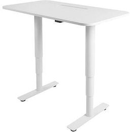 Topstar Sitness X Up Table 20 elektrisch höhenverstellbarer Schreibtisch weiß rechteckig, T-Fuß-Gestell weiß 110,0 x 60,0 cm