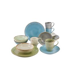 Creatable Kombiservice Nature Collection in stone/water/green/earth, 16-teilig