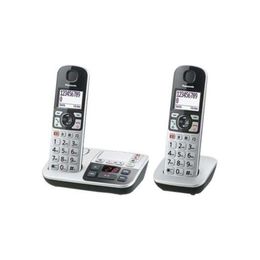 Panasonic KX-TGE522GS - cordless phone - answering system with caller ID + additional handset