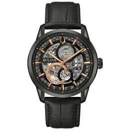 Mechanische Uhr Bulova "98A283" Armbanduhren schwarz Herren Mechanische Uhren