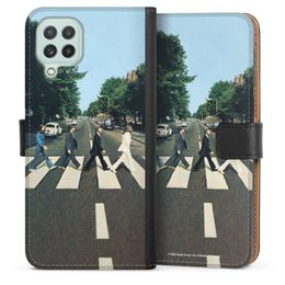 DeinDesign Handyhülle Abbey Road The Beatles Musik The Beatles - Abbey Road, Samsung Galaxy A22 4G Hülle Handy Flip Case Wallet Cover, schwarz