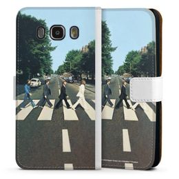 DeinDesign Handyhülle Abbey Road The Beatles Musik The Beatles - Abbey Road, Samsung Galaxy J5 (2016) Hülle Handy Flip Case Wallet Cover, weiß