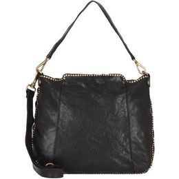 Campomaggi Schultertasche Leder 38 cm nero