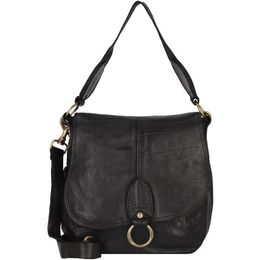 Campomaggi Schultertasche Leder 28 cm nero