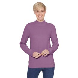 Strickpullover Casual Looks "Pullover" Gr. 54, lila (violett) Damen Pullover Rollkragenpullover