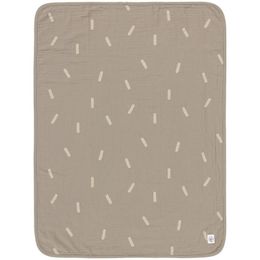 Lässig Babydecke MUSLIN - SPECKLES (75x100) in olive