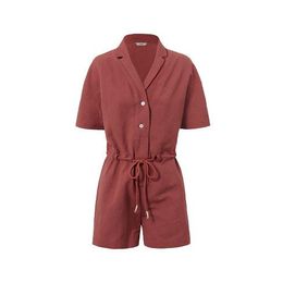 Tchibo Kurzer Jumpsuit aus Leinenmix - Rotbraun - Gr.: 42