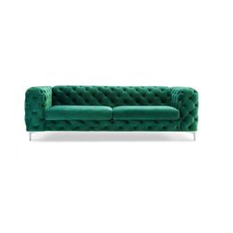 JVmoebel Chesterfield-Sofa Luxus Textil Chesterfield Dreisitzer Modernes Design Neu