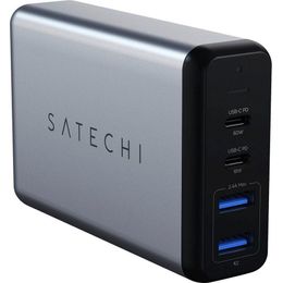 Satechi 75W Dual Type-C PD Travel Charger USB-Ladegerät (1-tlg), grau