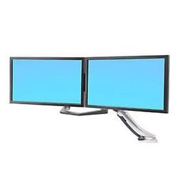 Dualmonitor-Befestigungsset Ergotron, Monitorgröße 17- 24", schwenkbar bis 360°, Tragkraft max. 16,4 kg