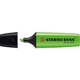 Textmarker Stabilo® BOSS Original, Keilspitze, lichtbeständig, schnell trocknend, grün, 1 Stück