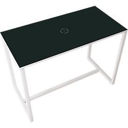 PAPERFLOW Stehtisch Easy Desk, aus Metall, mit Bodenausgleichsschrauben, H 1100 mm, desinfektionsmittelbeständig, anthrazit/weiß