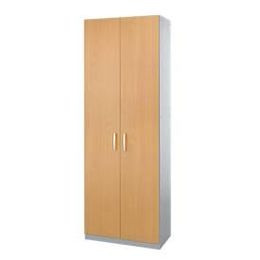 Schäfer Shop Schäfer Shop Genius Flügeltürenschrank TETRIS SOLID, Stahlkorpus, 5 OH, B 800 mm, abschließbar, Buche/weißalu