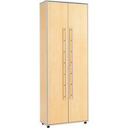 Schäfer Shop Schäfer Shop Select Aktenschrank Moxxo IQ, Holz, 5 Böden, 6 OH, B 801 x T 362 x H 2166 mm, abschließbar, Ahorn-Dekor