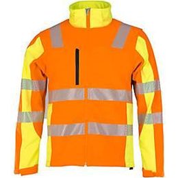 Warnschutz-Softshelljacke "Robin", orange/gelb, XL
