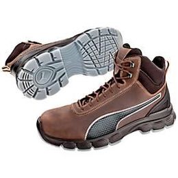 Sicherheitsschuh Puma® Safety Condor Brown Mid, S3 ESD SRC, EN ISO 20345:2011, FAP®-Durchtrittschutz, Stahlkappe, knöchelhoch, braun-schwarz, Größe 44