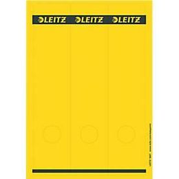 Leitz® Rückenschilder lang, PC-beschriftbar, Rückenbreite 80 mm, selbstklebend 75 St., gelb