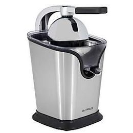 Zitruspresse Gutfels Juice 3020, kabelgebunden, Leistung 100 W, 2 Aufsätze, Tropfstopp-Funktion, Füllstandanzeige, B 180 x T 260 x H 280 mm, Edelstahl