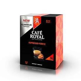 Café Royal Espressokapseln Café Royal Espresso Forte, kompatibel zum Nespresso®-System, 100 % Arabica Röstkaffee, Intensität 8/10, UTZ-zertifiziert, 36 Stück
