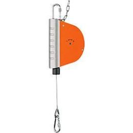 Federzug HAHN+KOLB Autostat Typ 7211, Traglast 1,5 bis 3 kg, Seilauszugslänge bis 2500 mm, Rückholer, Absturzsicherung, Spezialkunststoff, orange