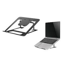 Laptop Ständer Neomounts by NewStar NSLS085BLACK, für Laptops 10-17″ & bis 5 kg, 6-stufig manuell höhenverstellbar, zusammenklappbar, schwarz