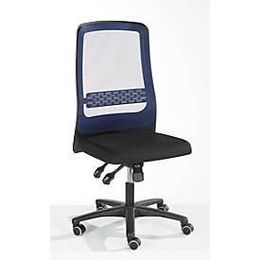 Prosedia Bürostuhl ECCON plus-8, Synchronmechanik, ohne Armlehnen, Netz, blau
