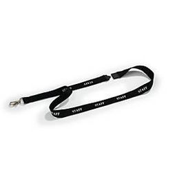 Durable Textilband mit Aufdruck STAFF, mit Sicherheitsverschluss u. Karabiner, L 440 x B 20 mm, 10 Stück