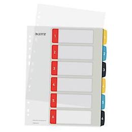 Leitz® Register Cosy, A4 Überbreite, beschreibbar, Universalllochung, austauschbares Deckblatt, Polypropylen, farbige Taben 1-6