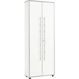 Schäfer Shop Schäfer Shop Select Aktenschrank Moxxo IQ, Holz, 5 Böden, 6 OH, B 801 x T 362 x H 2166 mm, abschließbar, weiß