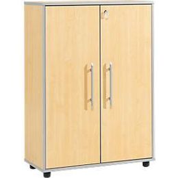 Schäfer Shop Schäfer Shop Select Aktenschrank Moxxo IQ, Holz, 2 Böden, 3 OH, B 801 x T 362 x H 1115 mm, abschließbar, Ahorn-Dekor